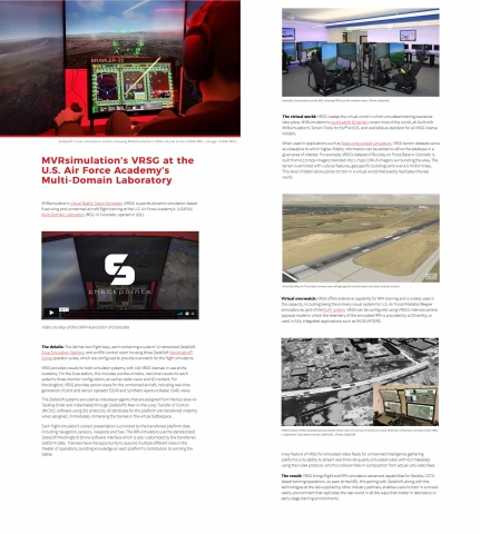 Shephard Military Training Issue 2 2022 Advertorial | MVRsimulation